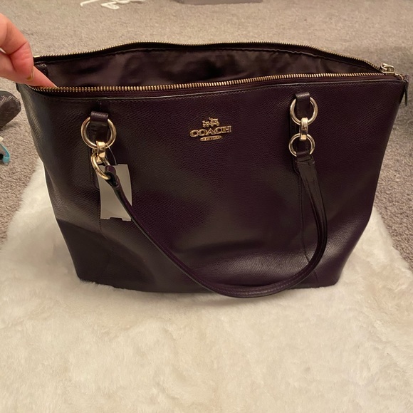 Coach | Bags | Coach Purse Dark Purple | Poshmark